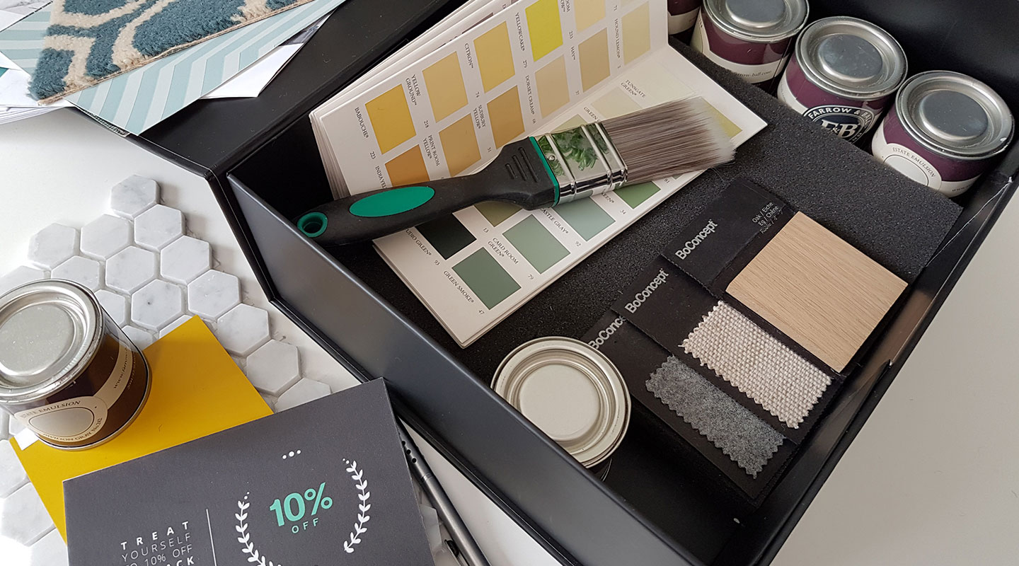 Interior design selection box - Black Fox Interiors